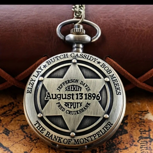 Accessories | New Butch Cassidy Bank Of Montpelier Pocket Watch | Poshmark